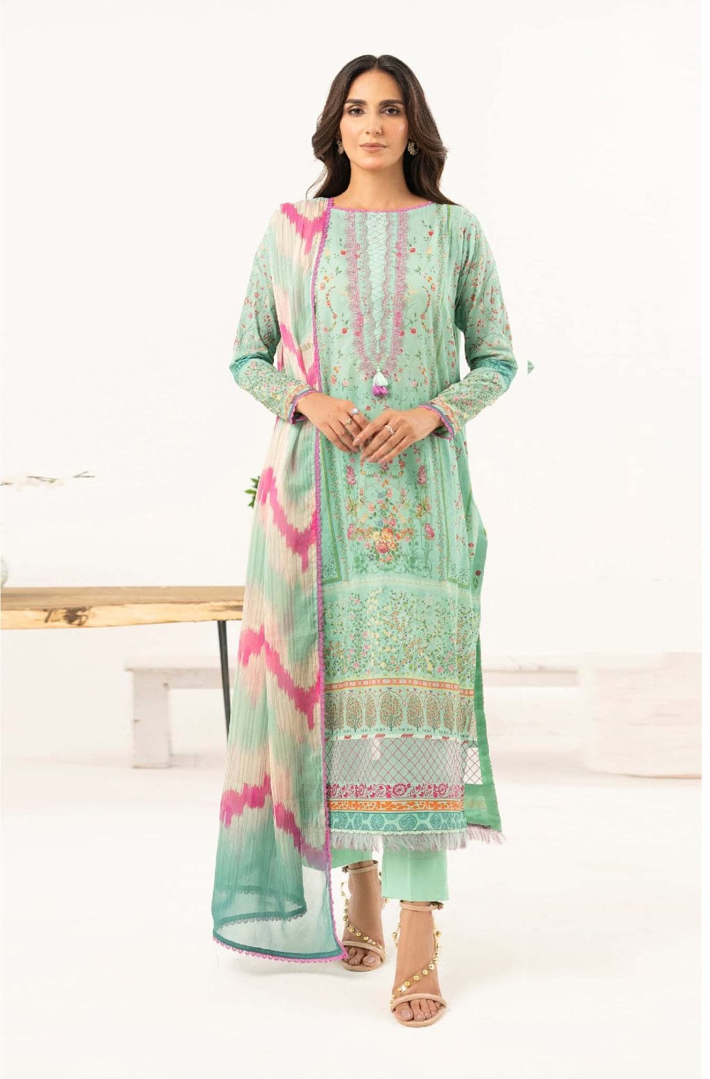 Mina by Gulljee GMIN-03 Digital Printed Lawn