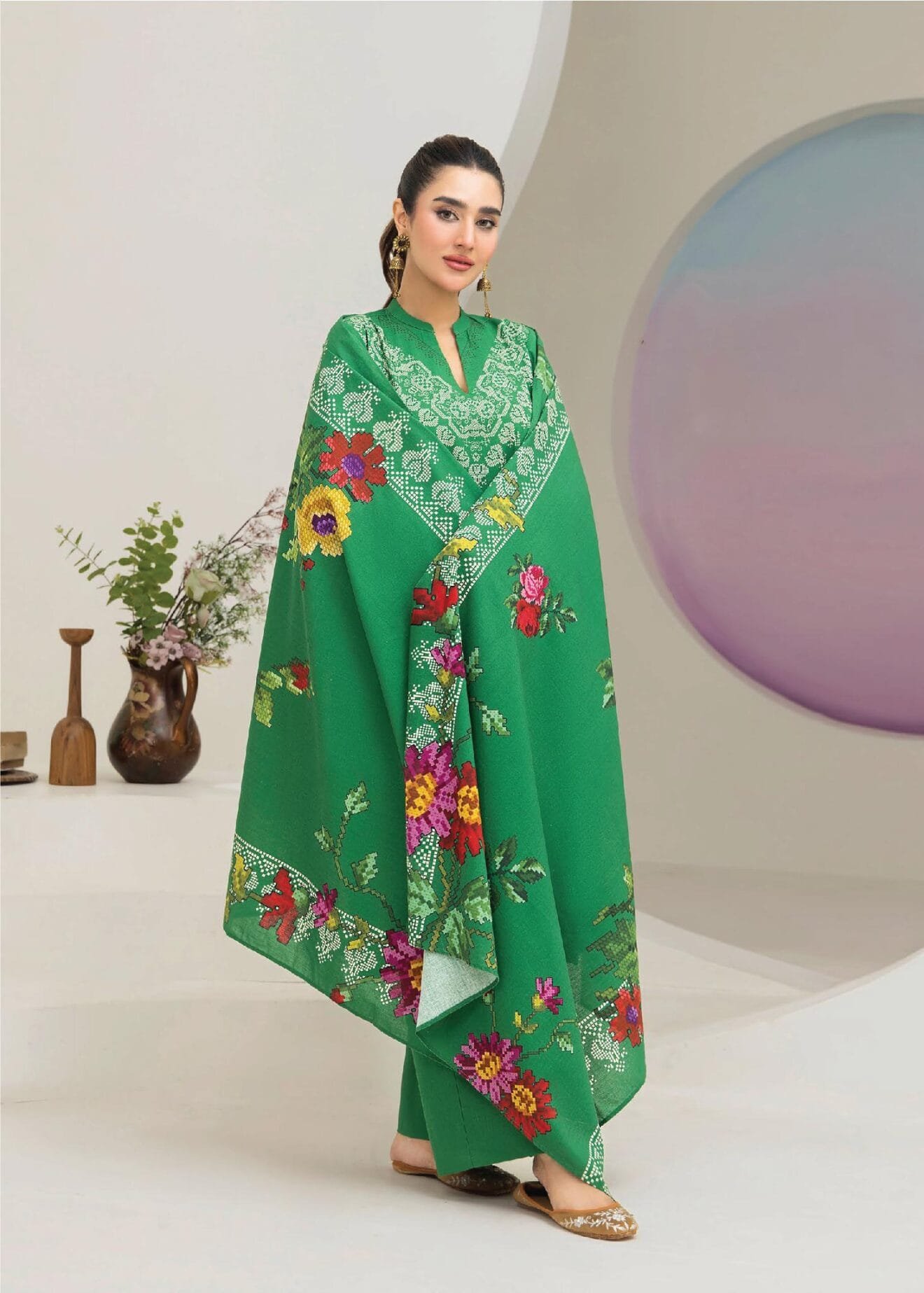 Saher by Gulljee Khaddar A-01 Digital Printed Collection