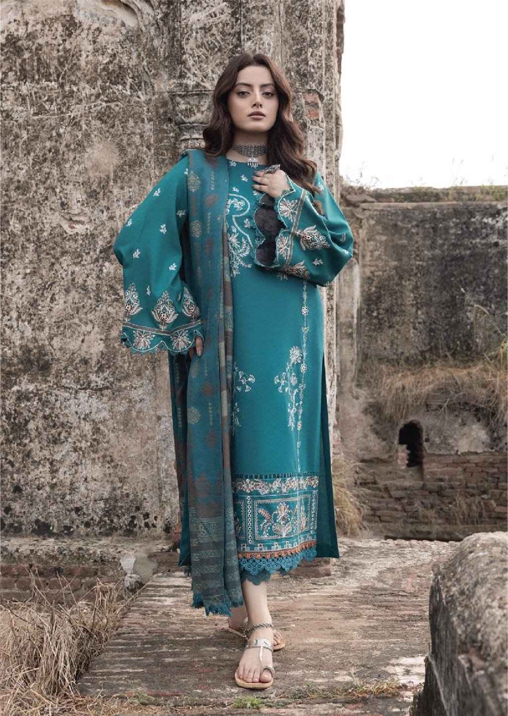 Mahrosh by Celts Vol 2 MC-05 Embroidered Dhanak