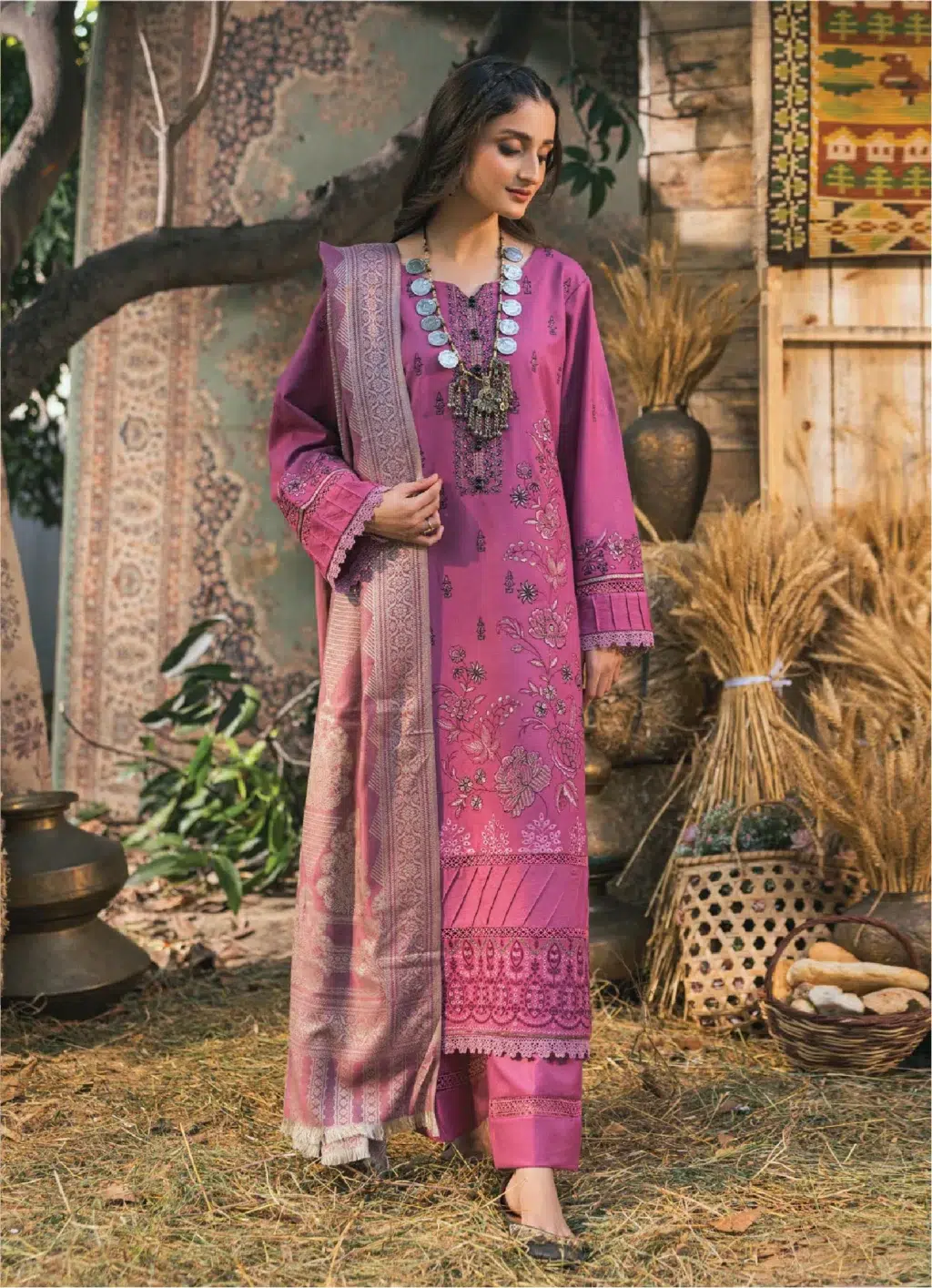 Mahrosh by Celts Vol 3 MCD-07 Embroidered Dhanak