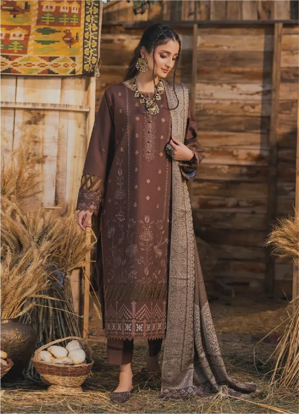 Mahrosh by Celts Vol 3 MCD-08 Embroidered Dhanak