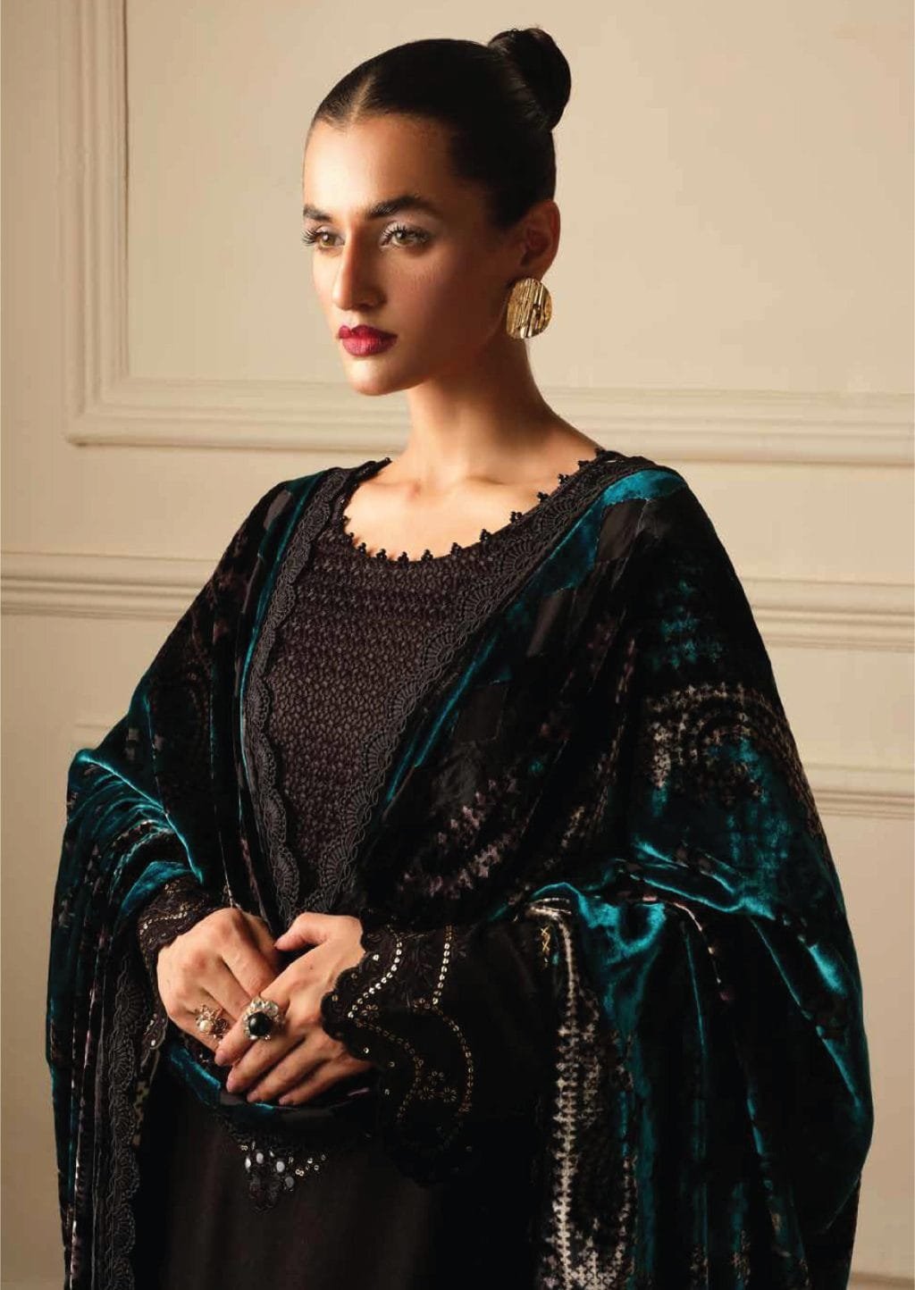 Tehzeeb by Riaz Arts TL-304 Embroidered Laether