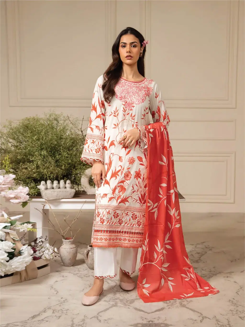 Amore by Gulljee D-03 Embroidered Lawn