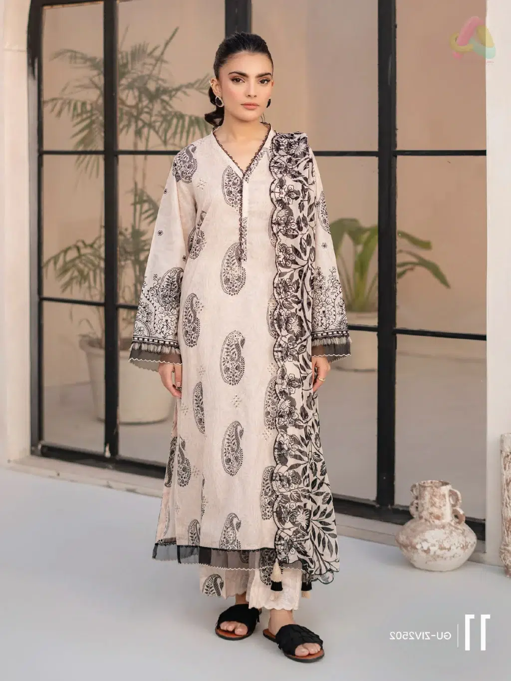 Ziva by Gulljee GU-11 Embroidered Lawn Collection