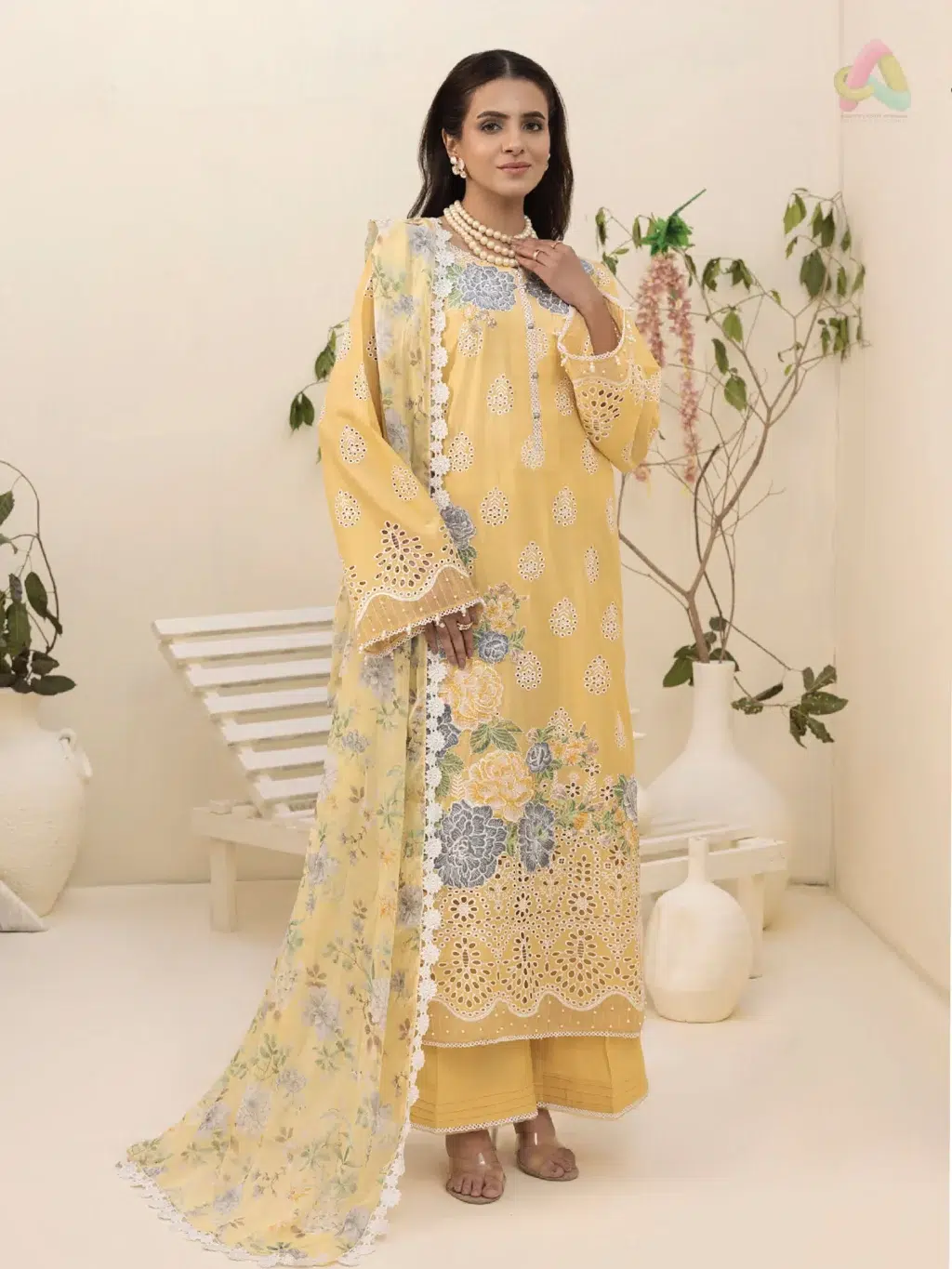 Haelyn by Adan's Libas D-02 Schiflli Embroidered Lawn
