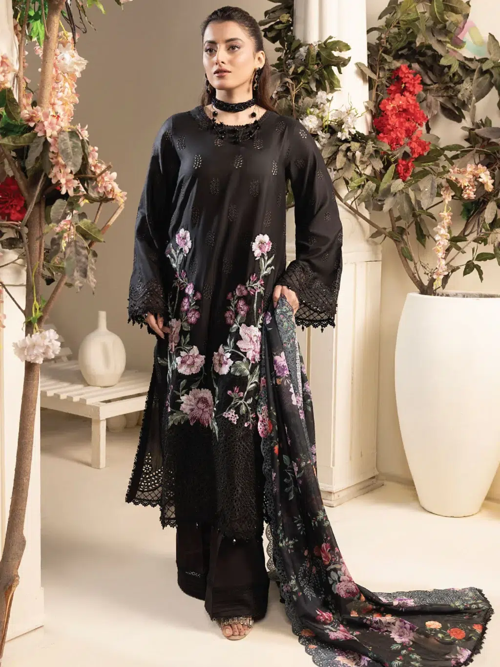 Haelyn by Adan's Libas D-07 Schiflli Embroidered Lawn