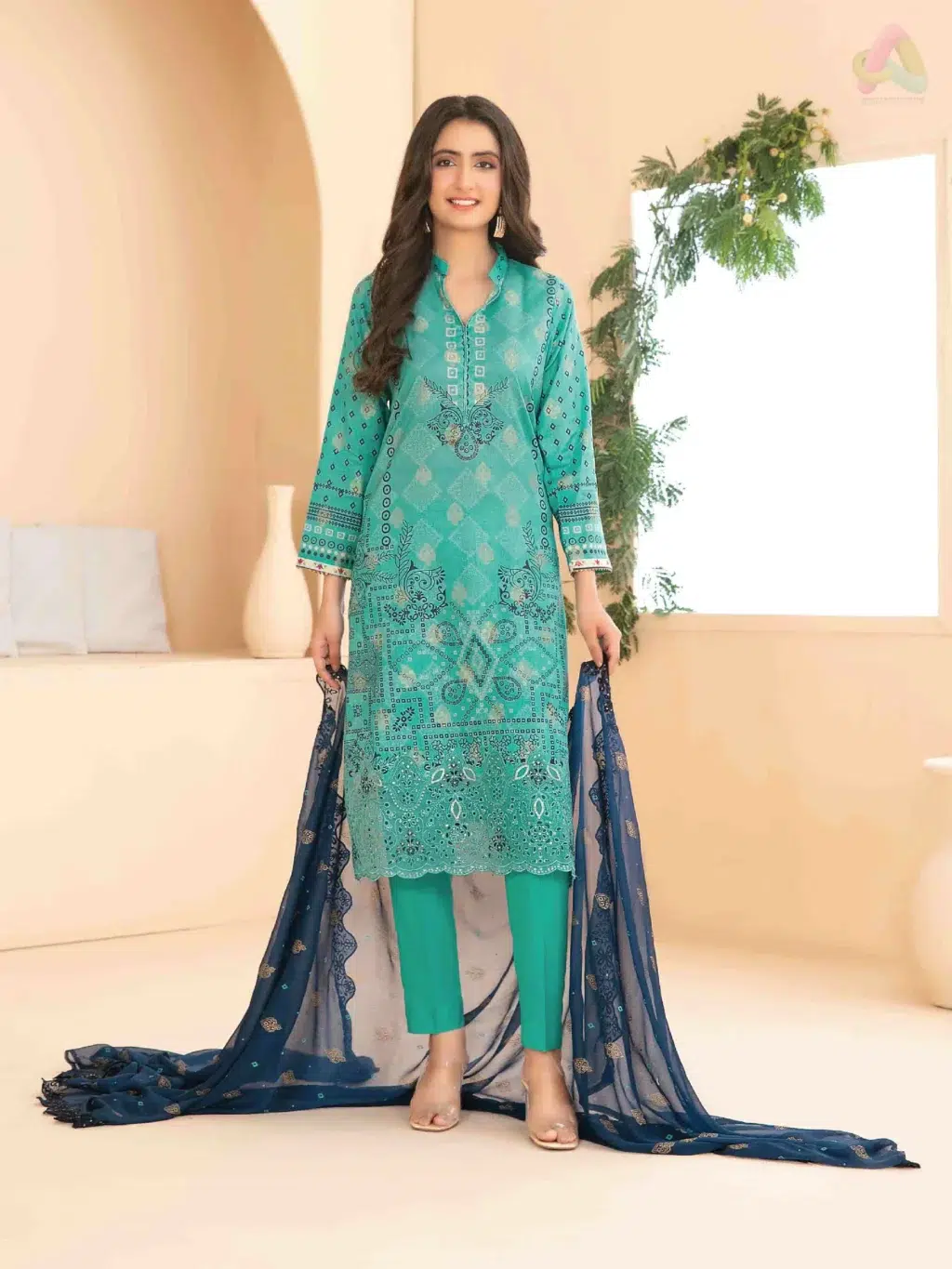 Maylea By Tawakkal D-1351 - Embroidered Lawn Dress
