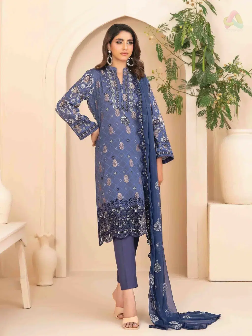 Maylea By Tawakkal D-1358 | Embroidered Lawn Sale