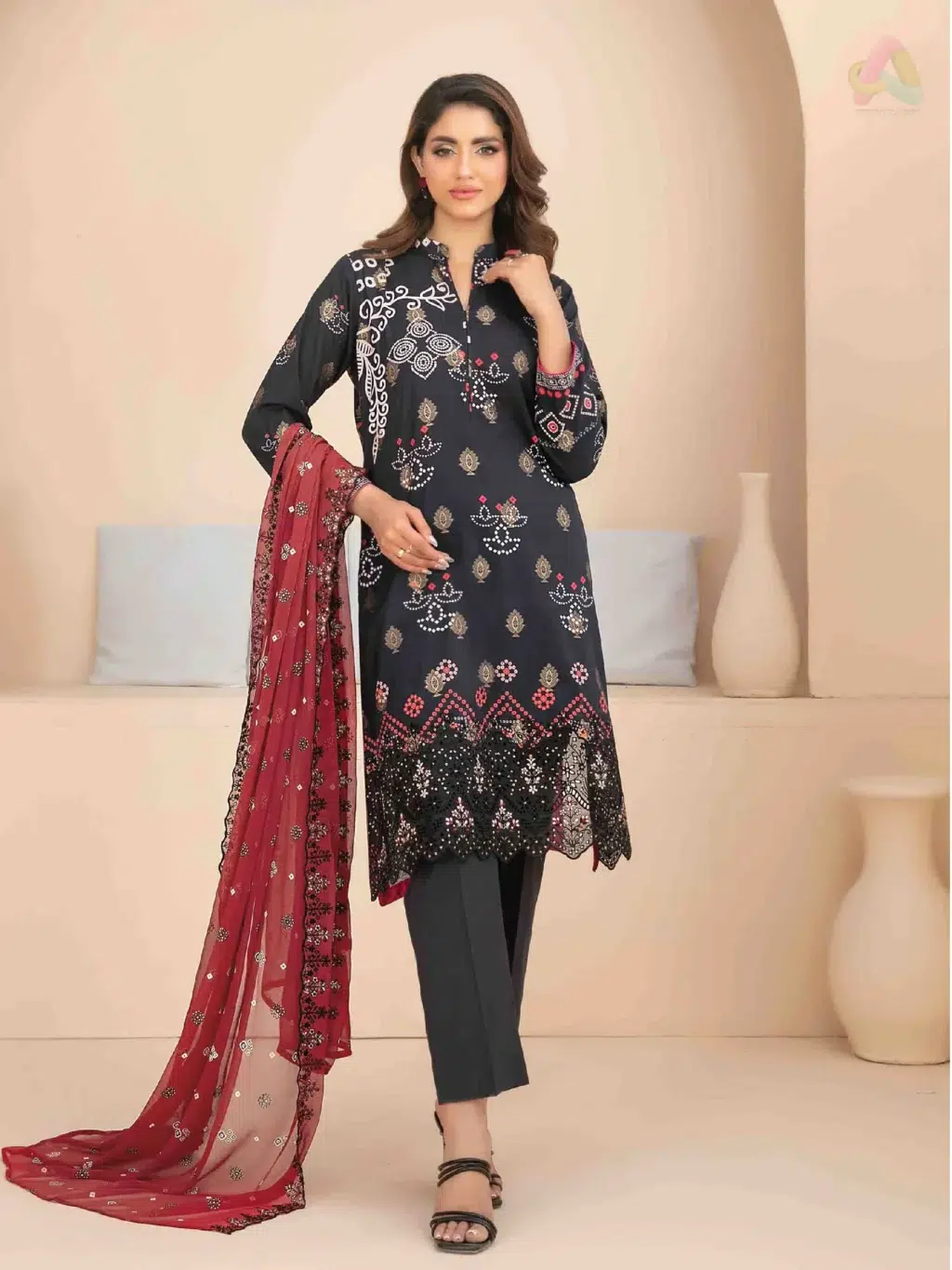 Maylea By Tawakkal D-1359 | Unstitched Embroidered Lawn
